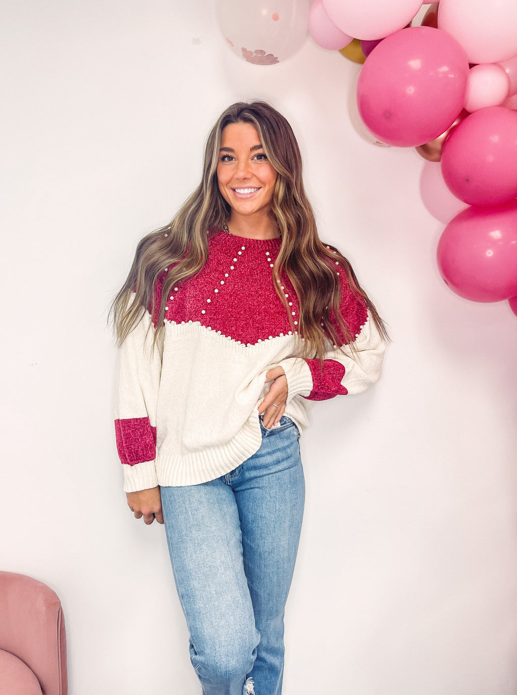 Bottomless Mimosa Ruby Sweater – Rhinestones and Roses