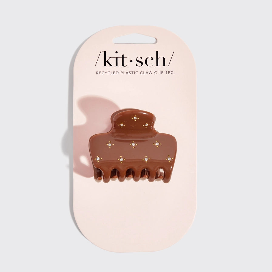 Caramel Puffy Clip – Rhinestones and Roses