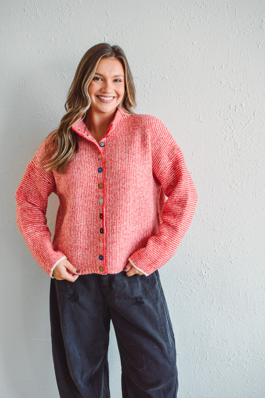 Nicole Red Sweater – Rhinestones and Roses