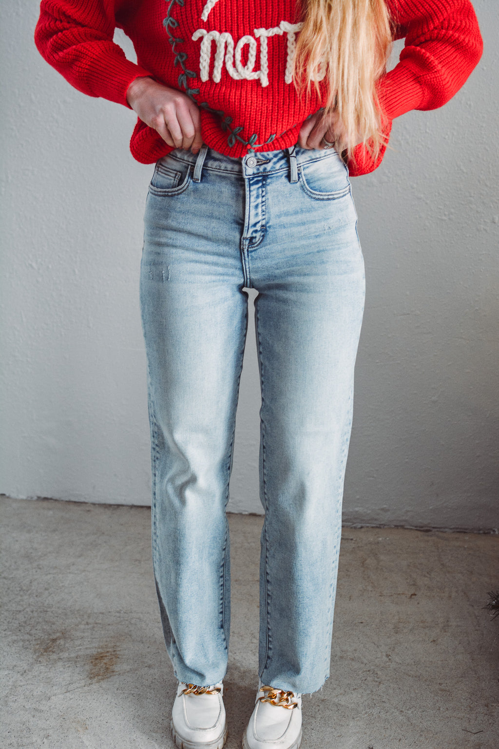 Ella Classic Straight Jeans – Rhinestones and Roses