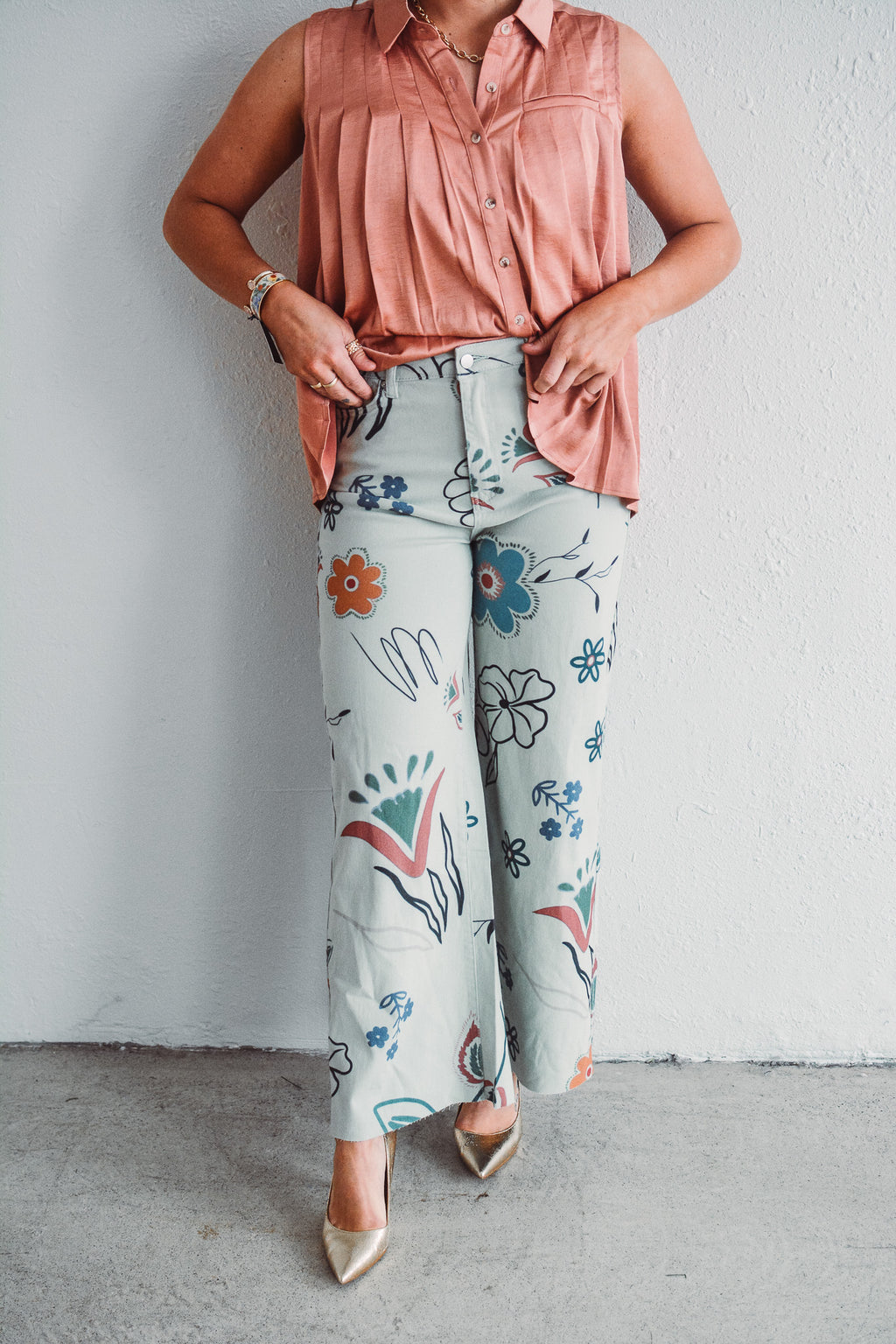 Botanical Wide Leg – Rhinestones and Roses