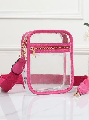Mini Clear Crossbody – Rhinestones and Roses
