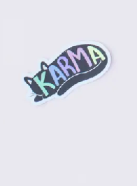 Karma Sticker – Rhinestones and Roses
