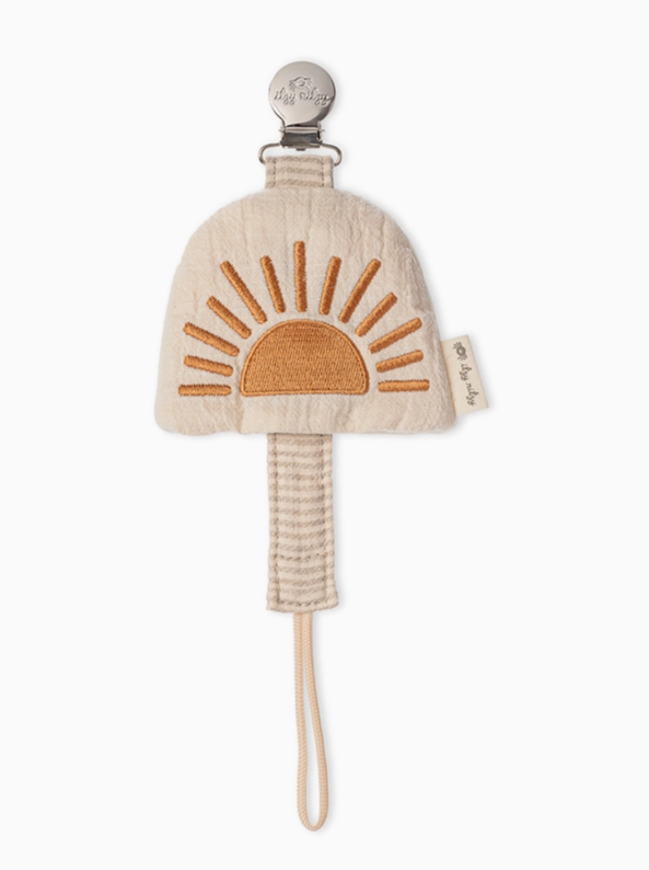 Sunshine Pacifier Clip – Rhinestones and Roses