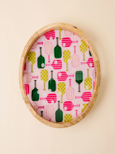 Pickleball Tray – Rhinestones and Roses