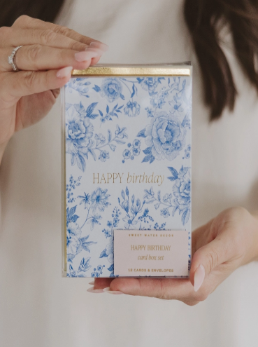 Assorted Boxed Greeting Cards – Rhinestones and Roses