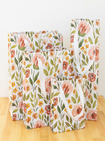 Spring Garden Gift Bags – Rhinestones and Roses